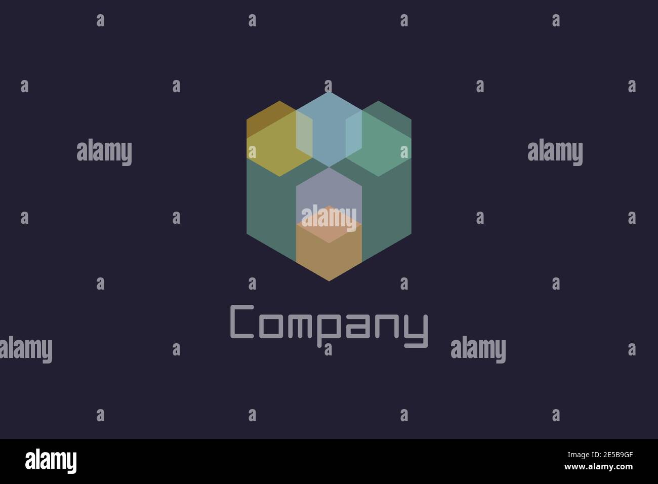 Hexagon letter T logo. Modern and geometric T letter logo, with ...