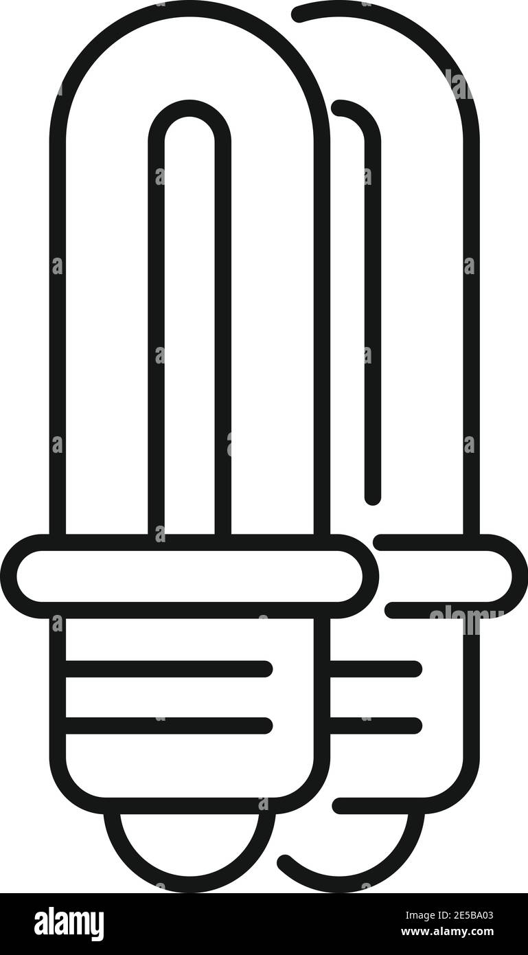 Eco led bulb icon, outline style Stock Vector Image & Art - Alamy