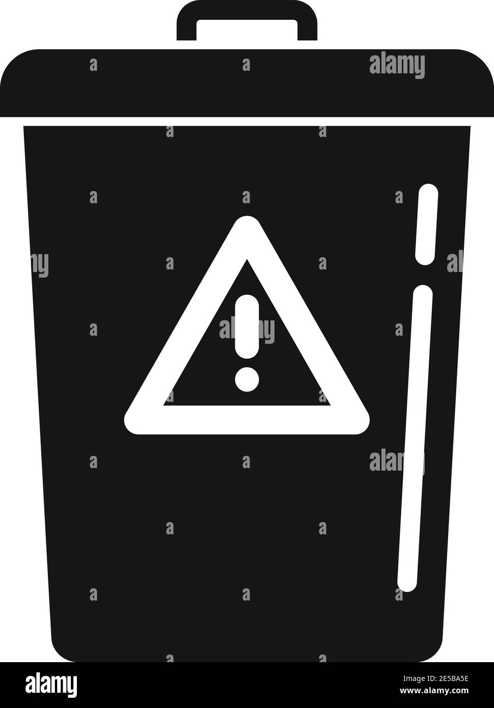 Garbage bin icon, simple style Stock Vector Image & Art - Alamy