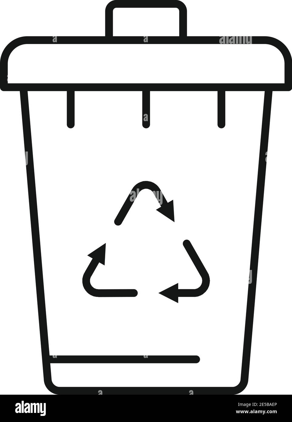Eco garbage bin icon, outline style Stock Vector Image & Art - Alamy