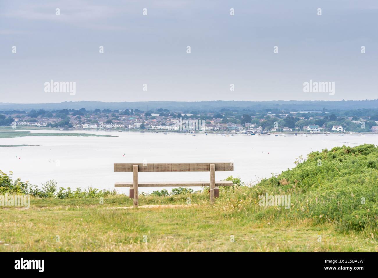 View from Warren Hill at Hengistbury Head headland nature reserve ...
