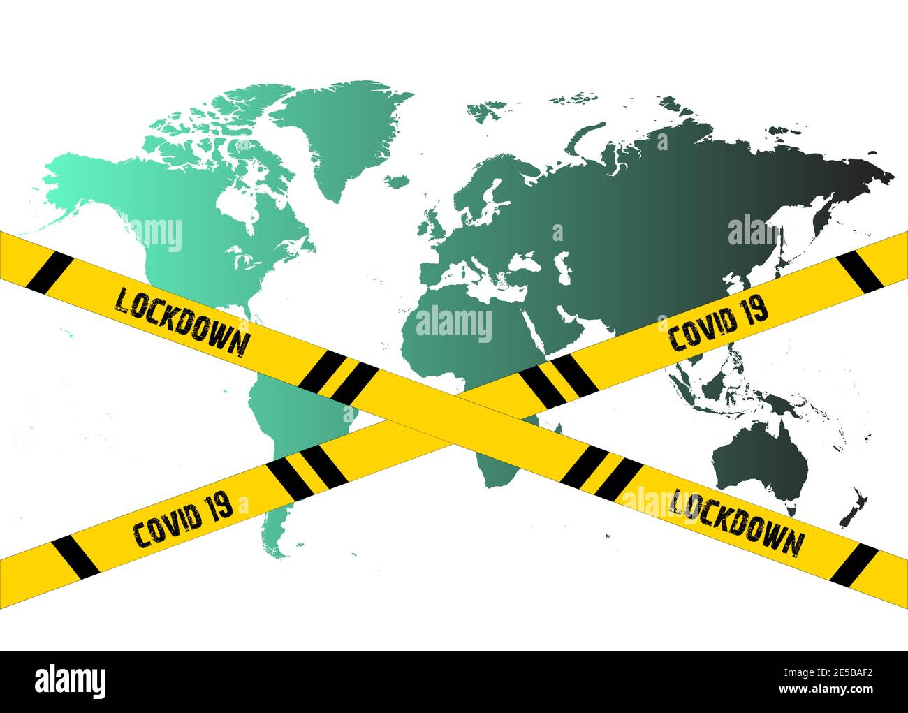 Covid-19 Pandemic world lockdown for quarantine. Covid-19. Vector ...