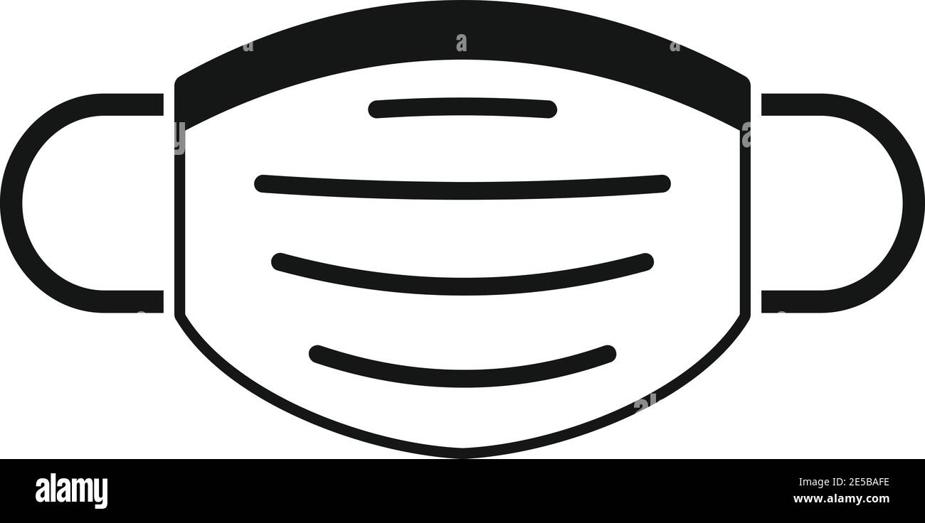 Medical mask icon, simple style Stock Vector Image & Art - Alamy