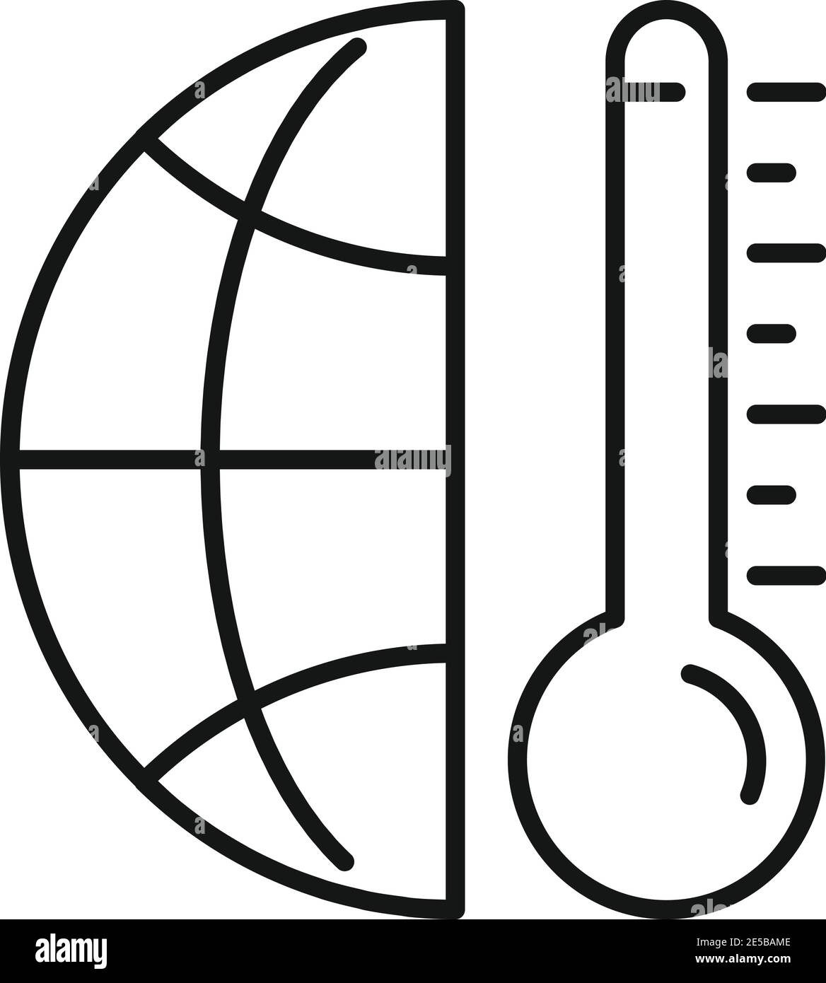 Global eco warm icon, outline style Stock Vector Image & Art - Alamy