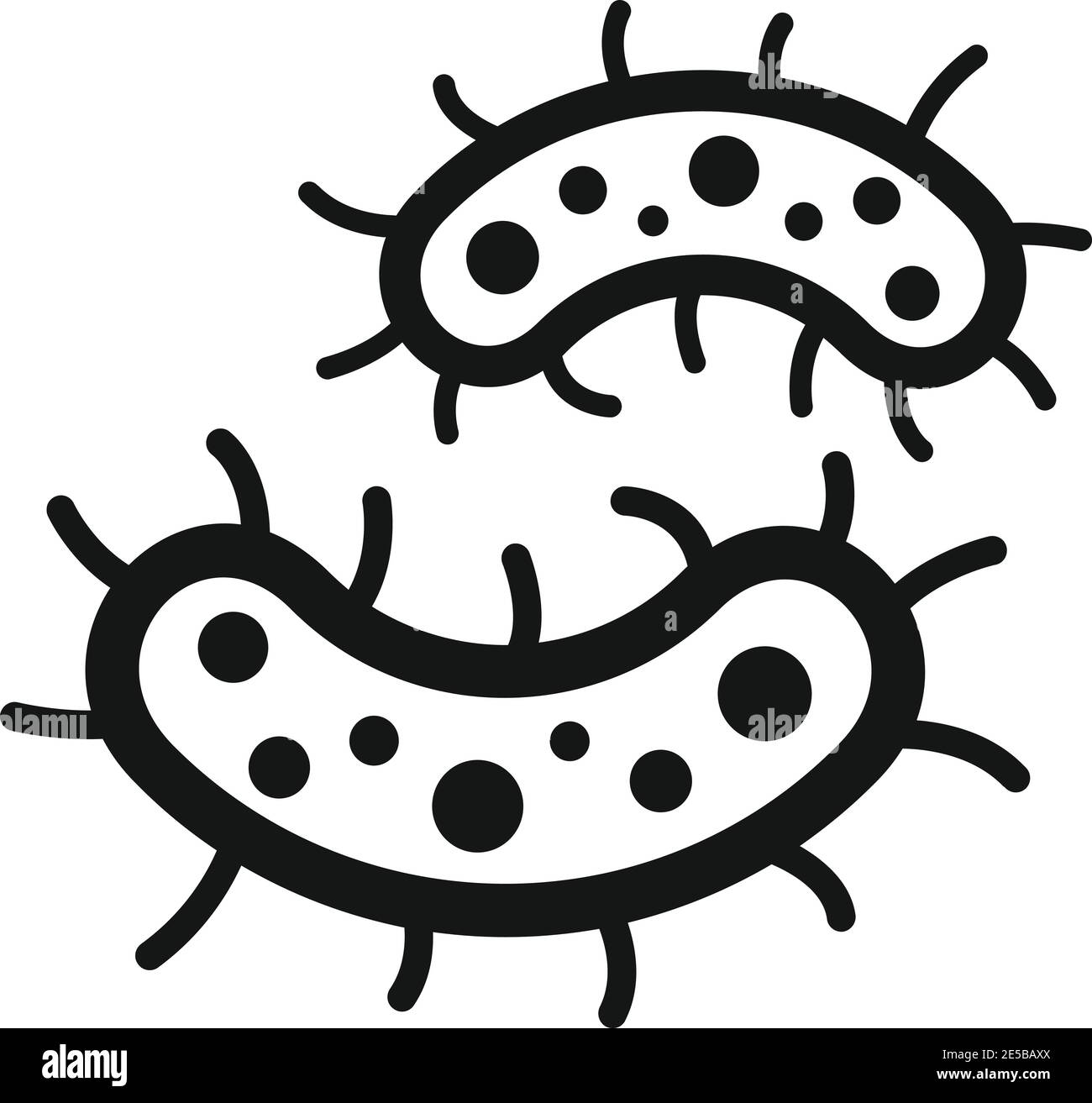 Biohazard bacteria icon, simple style Stock Vector Image & Art - Alamy