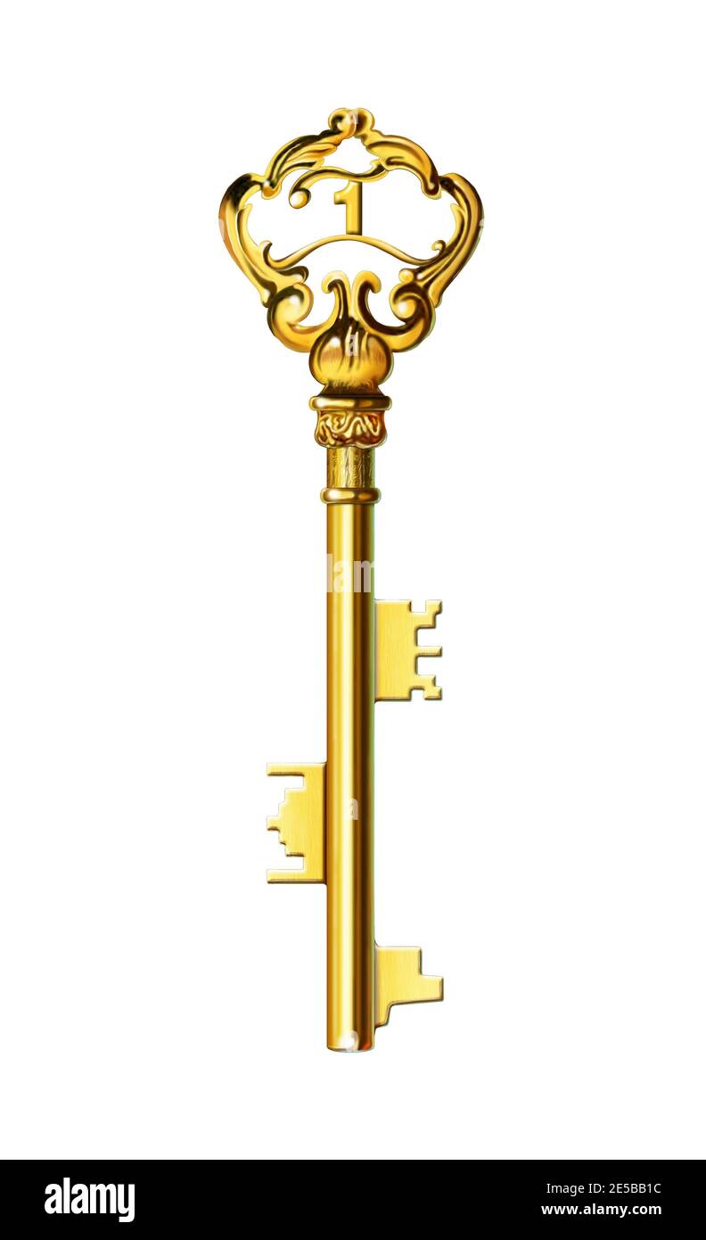 a detailed illustration of a key Stock Photo - Alamy