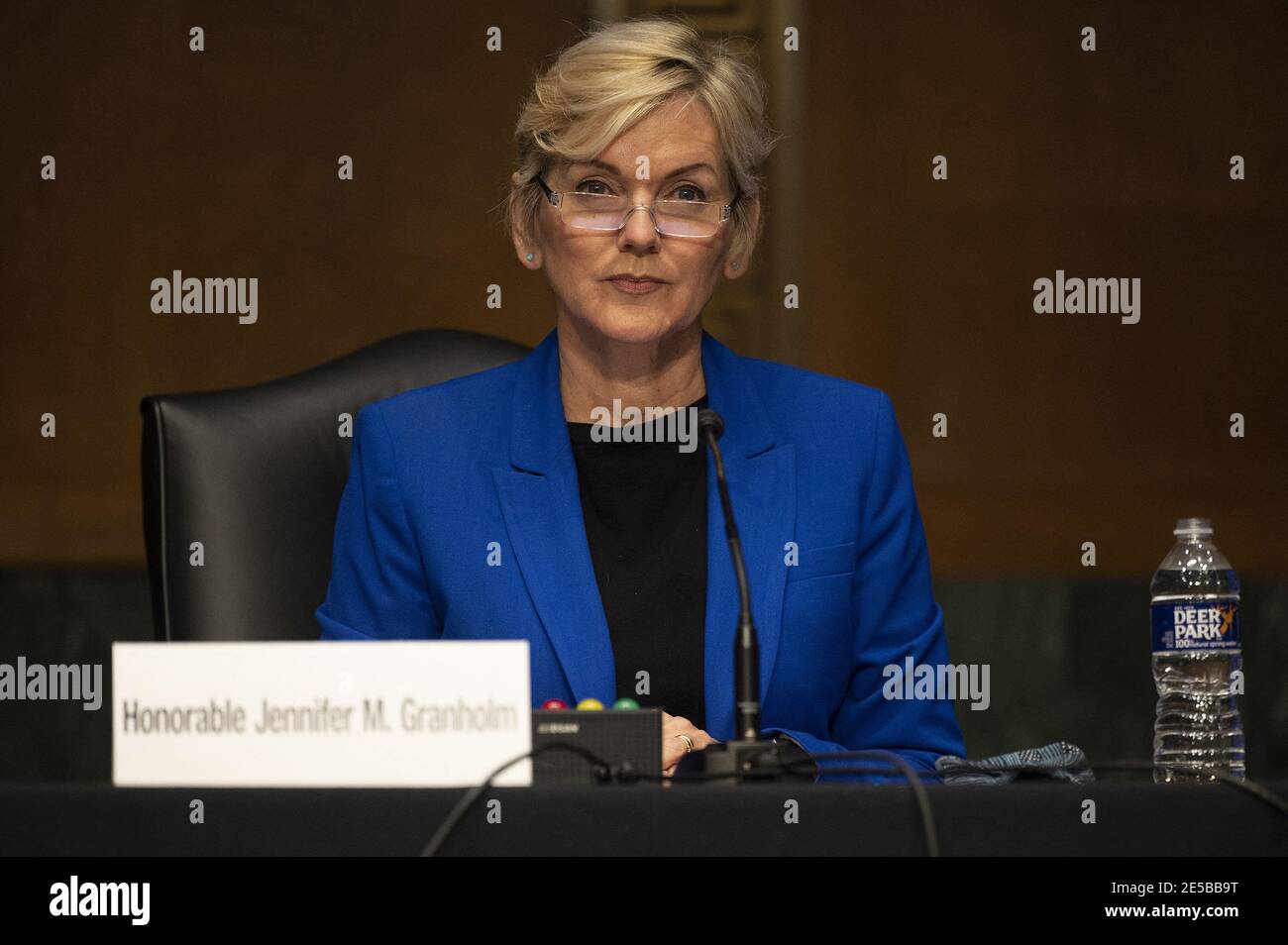 Former Michigan Governor Jennifer Granholm testifies before the Senate ...