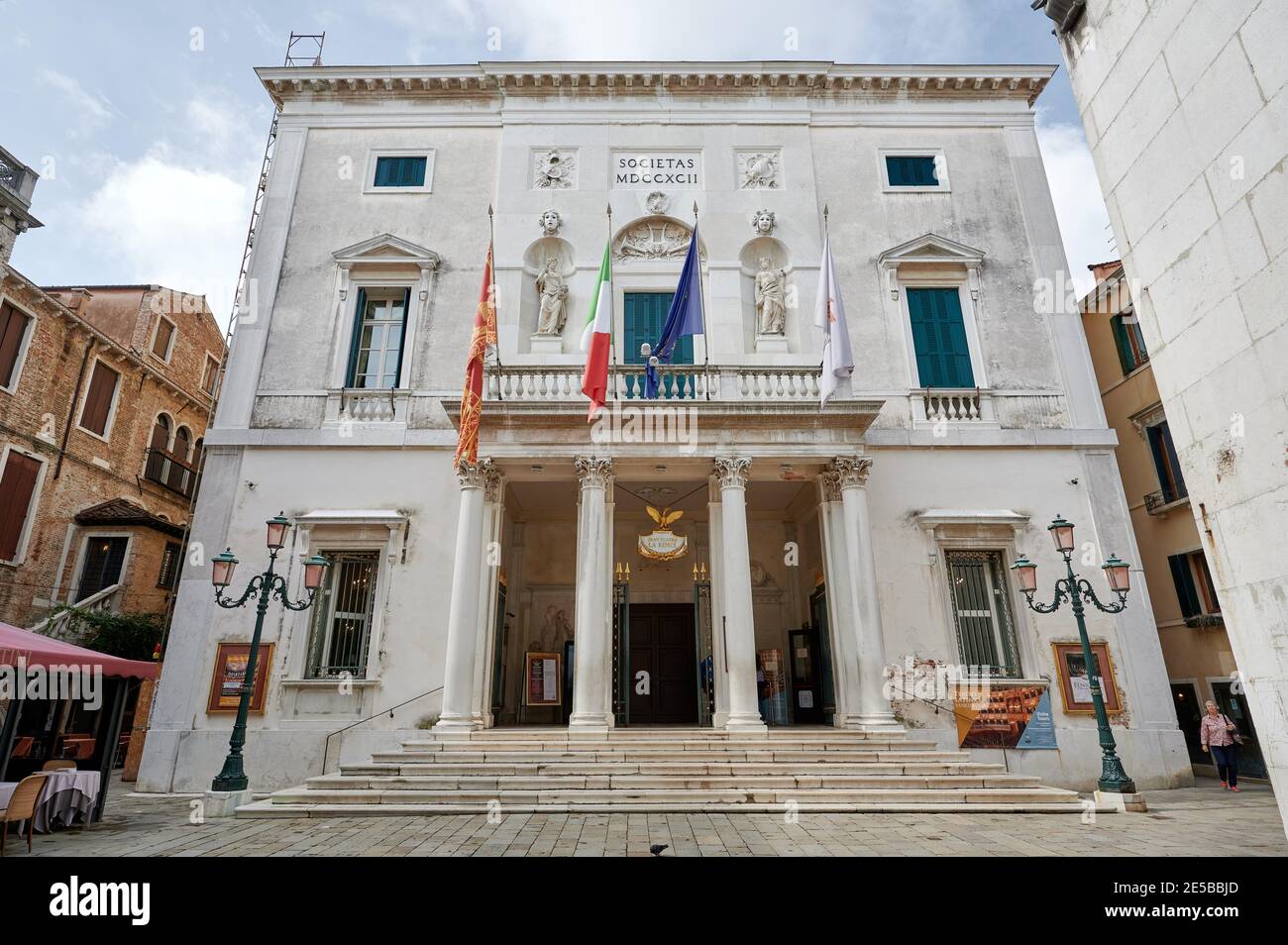 facade of Gran Teatro La Fenice di Venezia, Venice, Veneto, Italy Stock ...