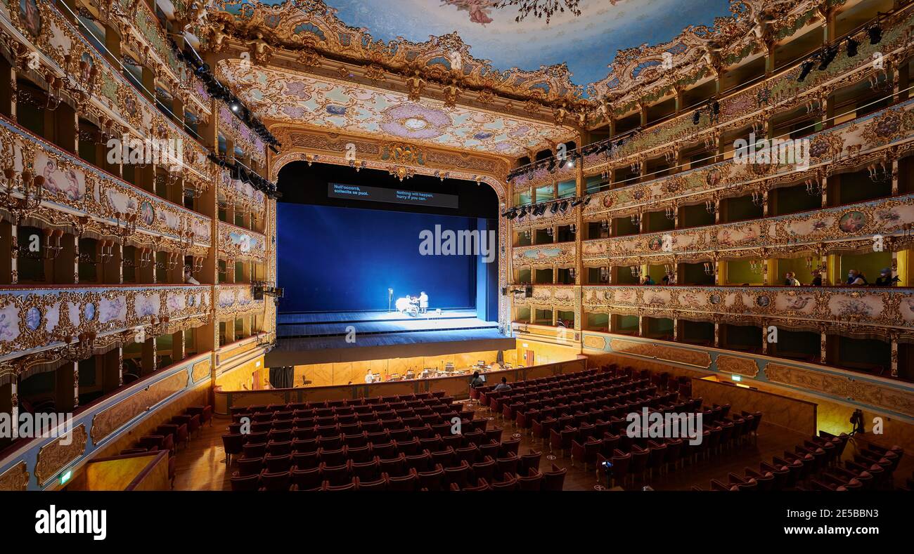 Auditorium of Gran Teatro La Fenice di Venezia, Venice, Veneto, Italy ...