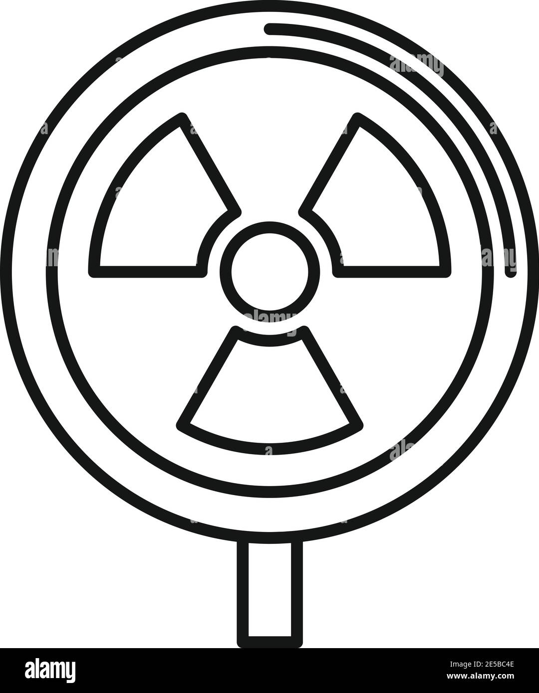 Biohazard radioactive icon, outline style Stock Vector Image & Art - Alamy