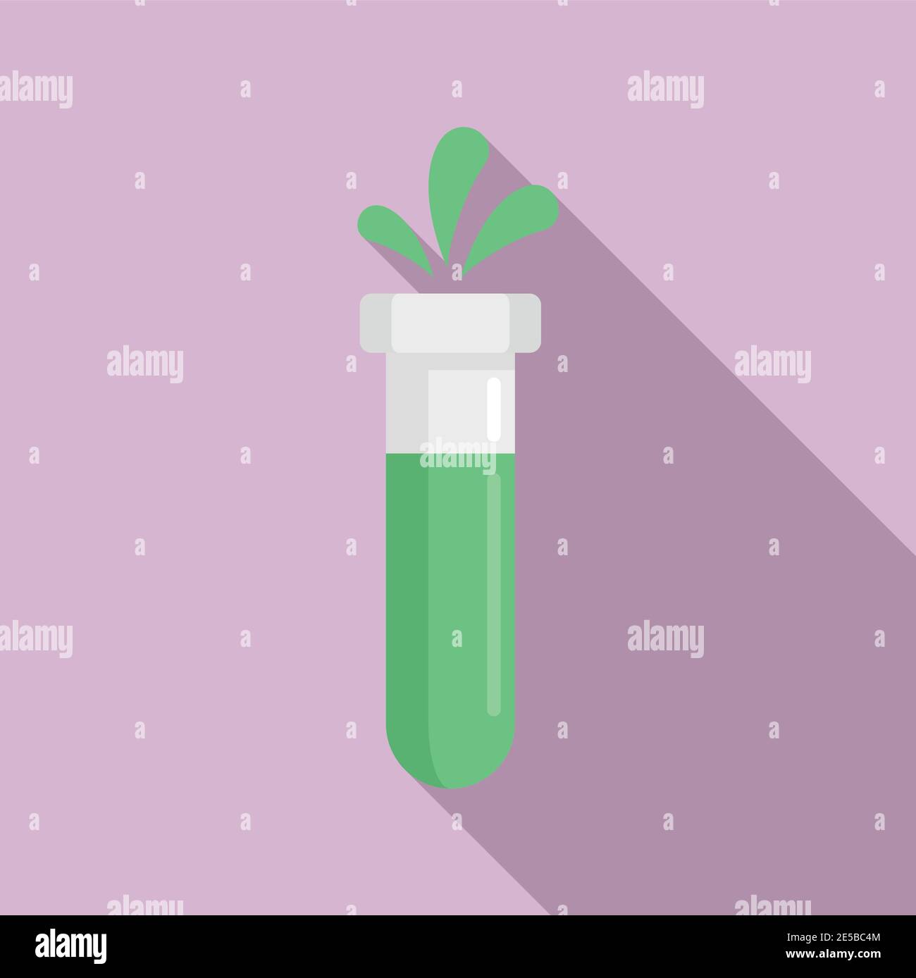 Biohazard test tube icon, flat style Stock Vector Image & Art - Alamy