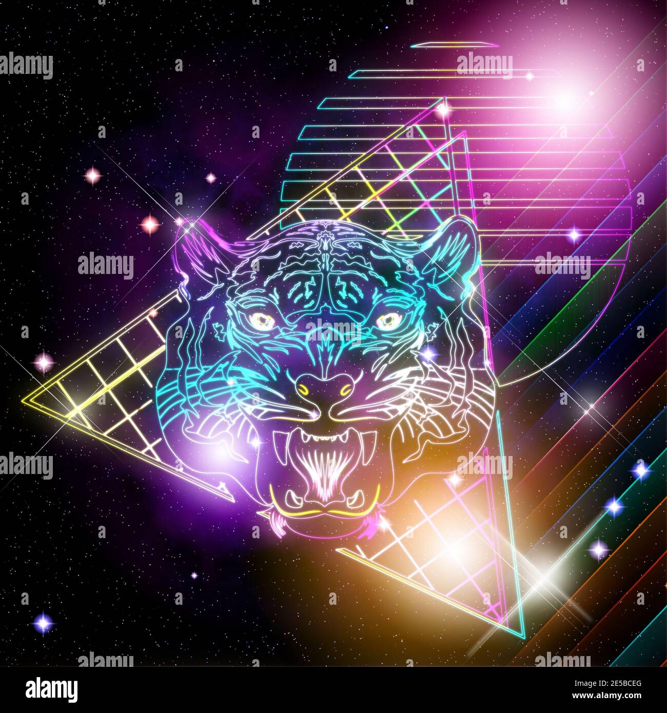 Hipster Triangle Tiger