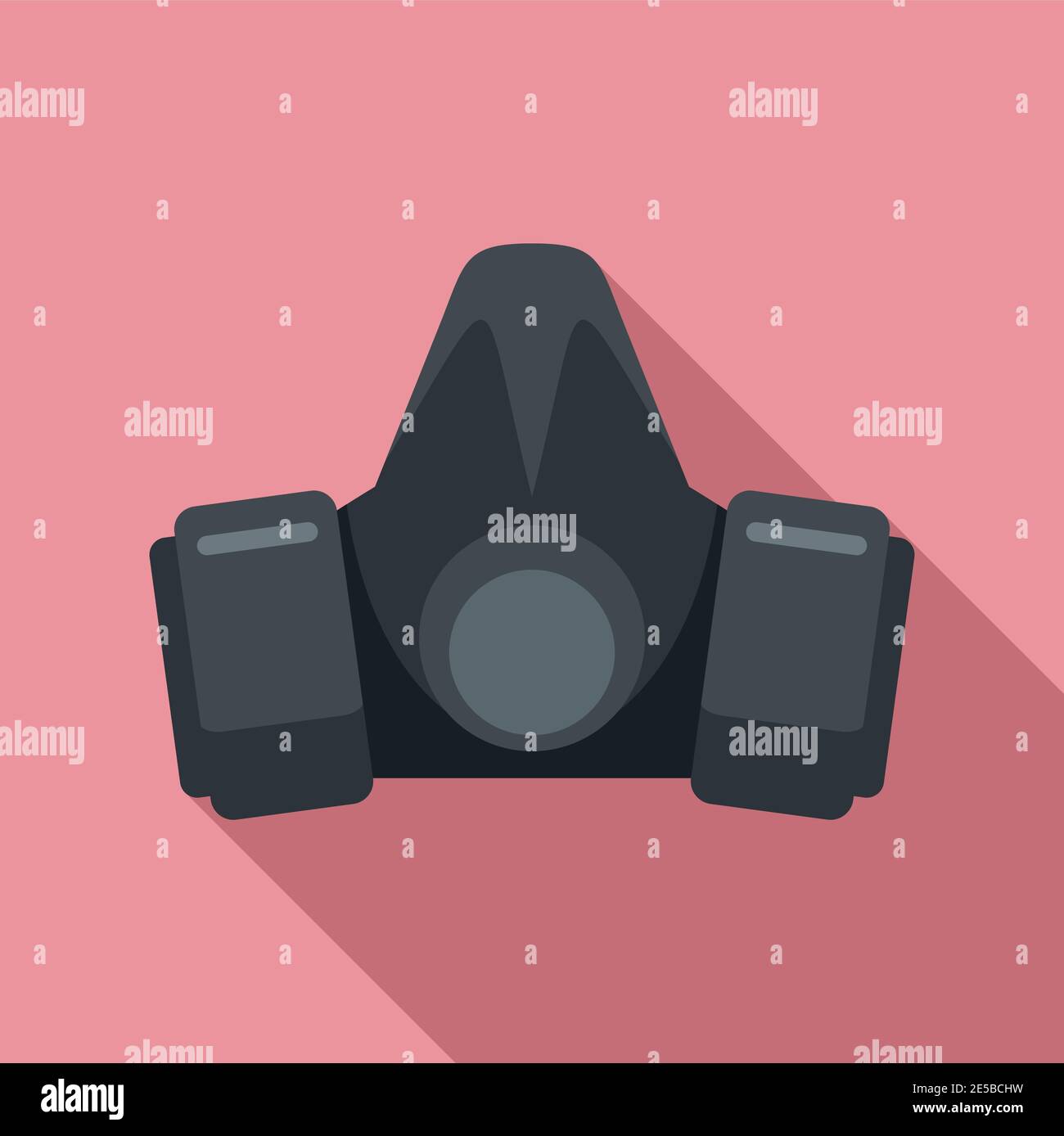 Rubber gas mask icon, flat style Stock Vector Image & Art - Alamy