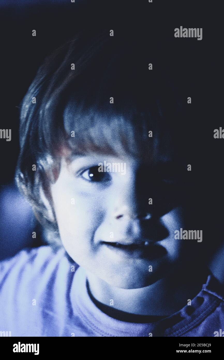 Boy face blurry hi-res stock photography and images - Alamy