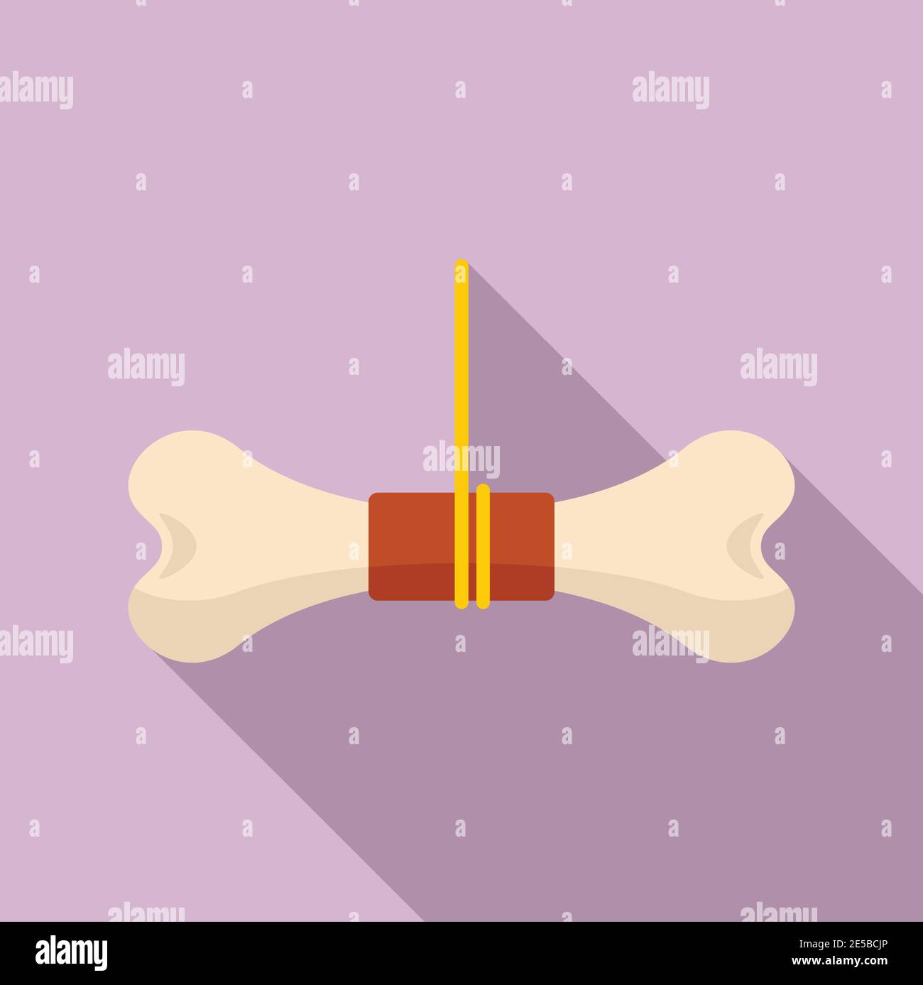 Dog bone icon, flat style Stock Vector Image & Art - Alamy