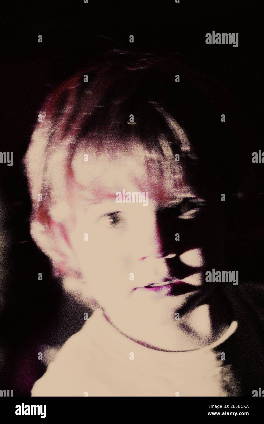 Boy face blurry hi-res stock photography and images - Alamy