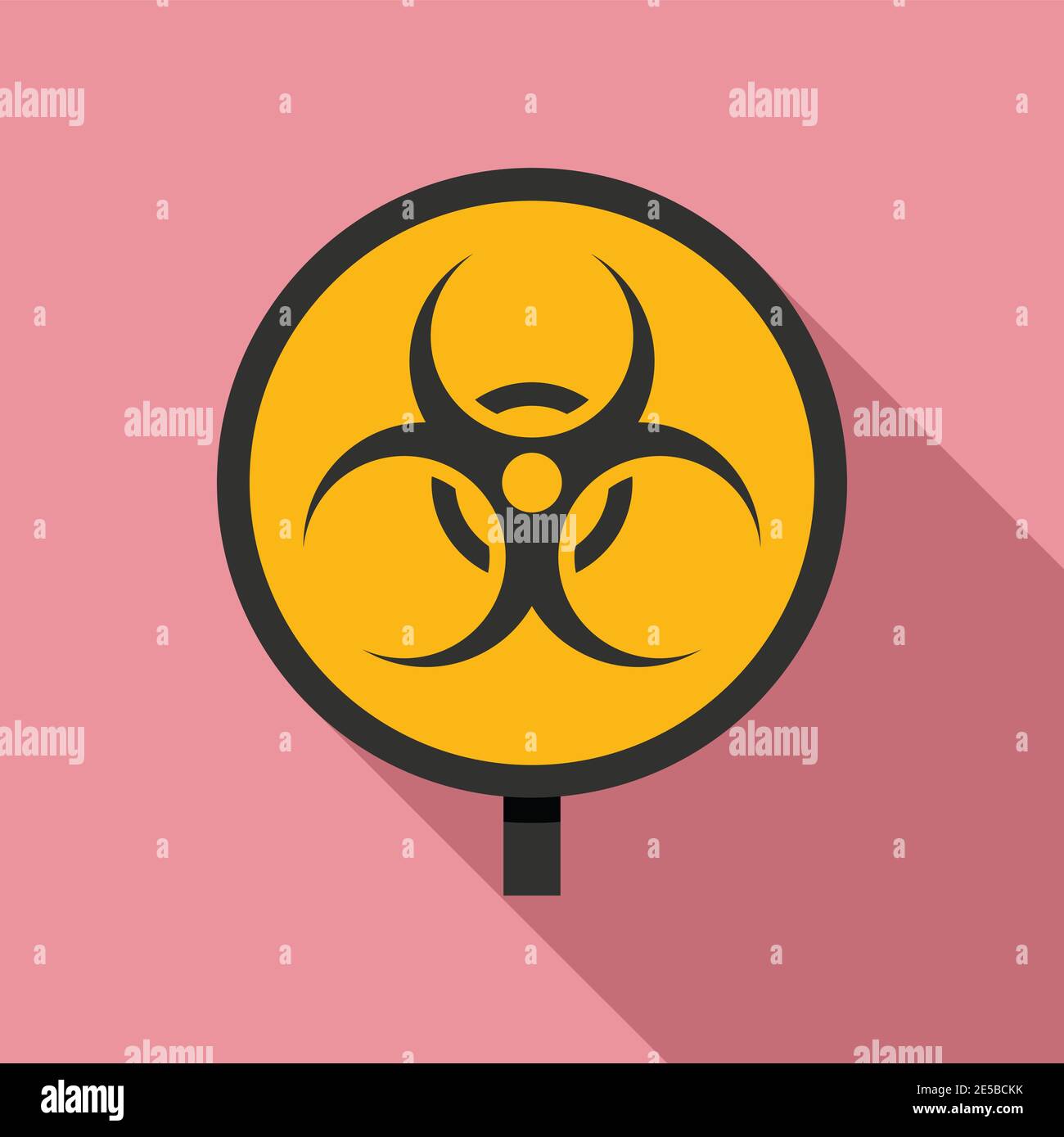 Biohazard sign icon, flat style Stock Vector Image & Art - Alamy