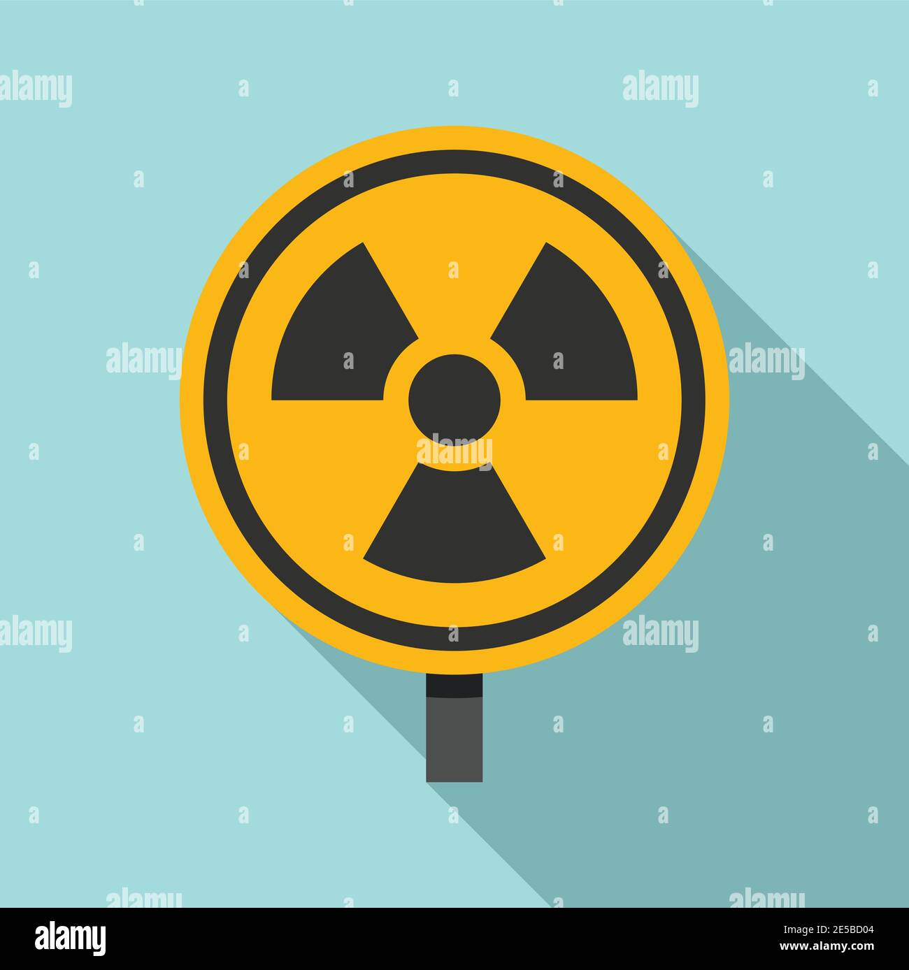 Biohazard radioactive icon, flat style Stock Vector Image & Art - Alamy