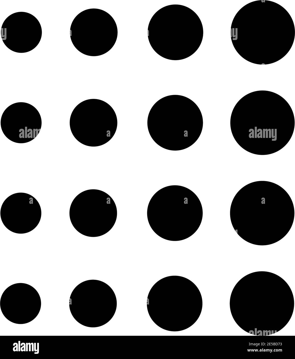 Dots Decreased from one corner to another. Flat Vector Icon ...