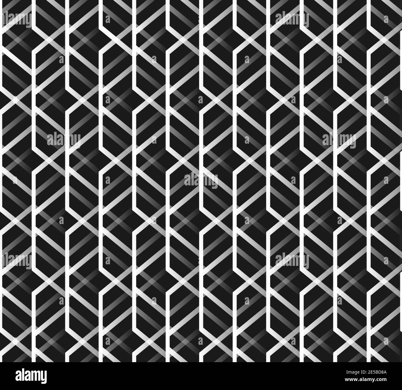 Abstract hexagonal background geometric grid seamless pattern Stock ...