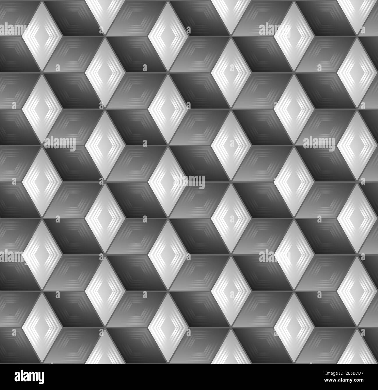 Abstract hexagonal background geometric grid seamless pattern Stock ...