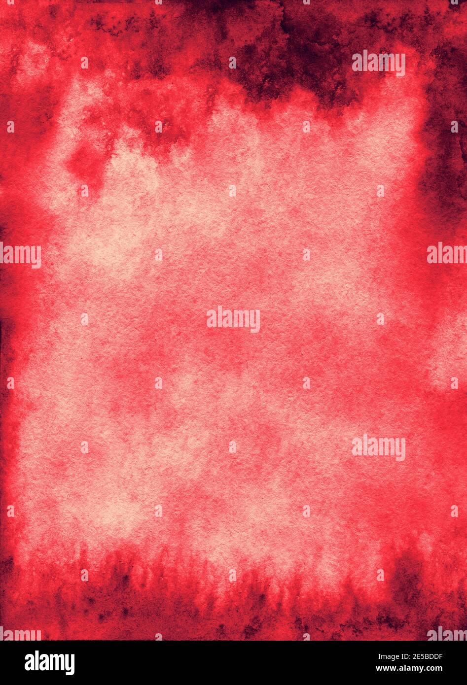 Background, watercolor texture. New blood, red bright background ...