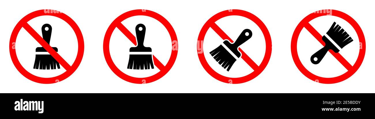 Warning paint signs Stock Vector Images - Alamy