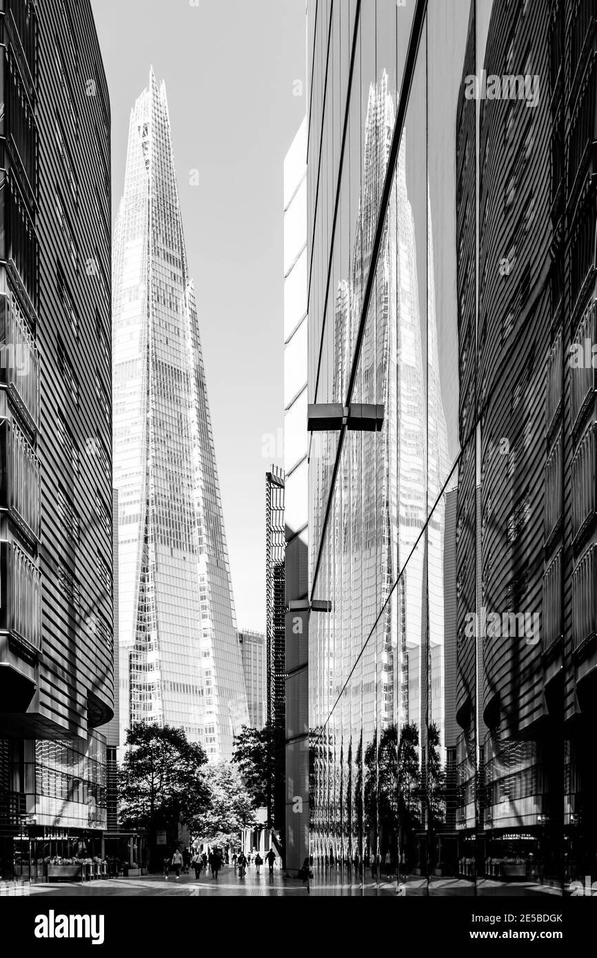 A View Of The Shard From More London Development, London, England Stock ...