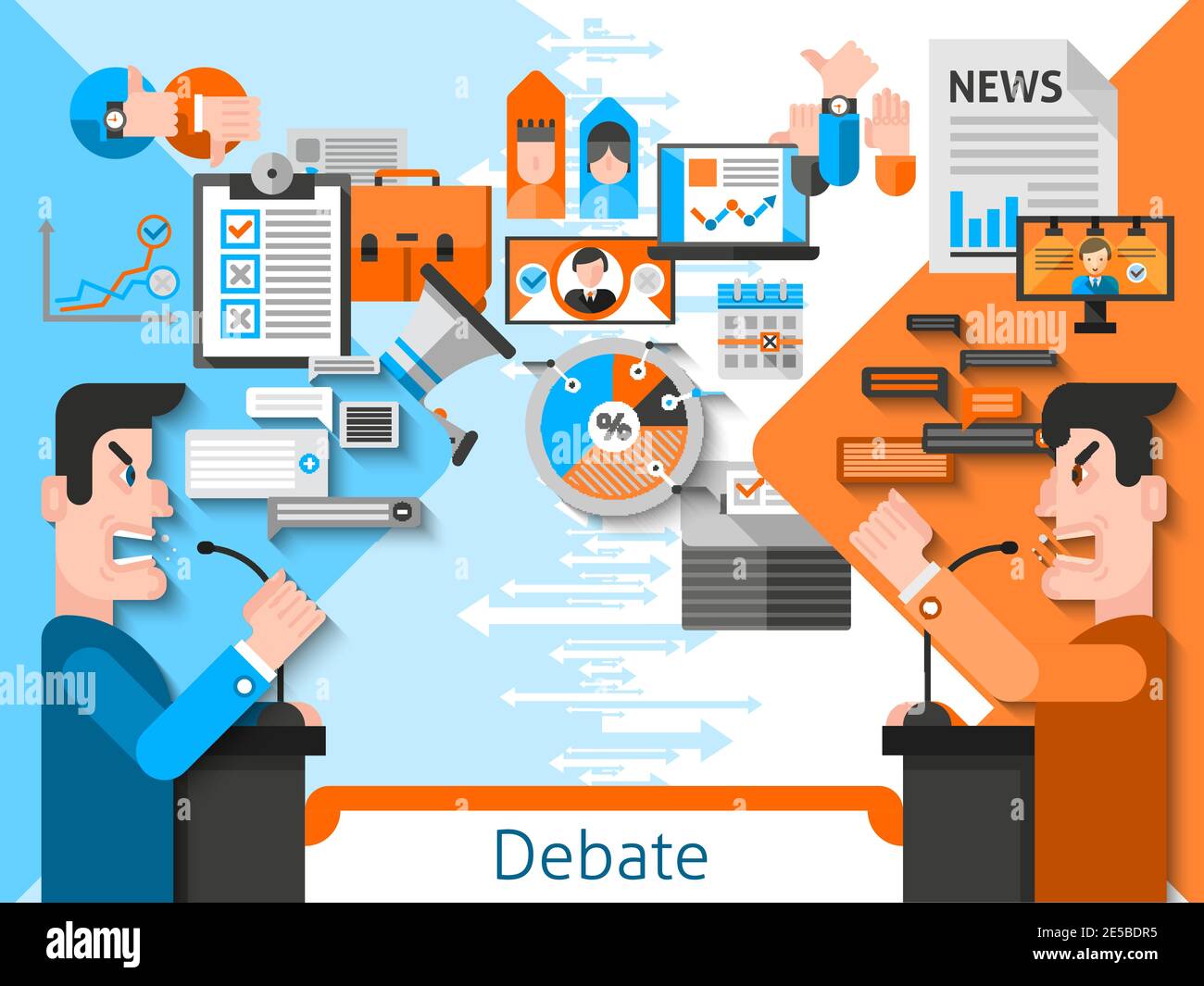 Public campaigning Stock Vector Images - Alamy