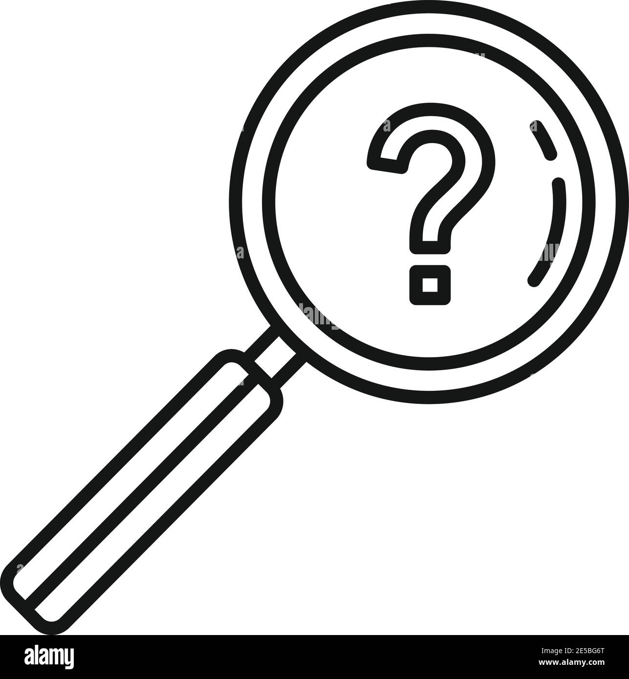 Investigator question magnifier icon, outline style Stock Vector Image ... Investigator question magnifier icon, outline style Stock Vector Image ...