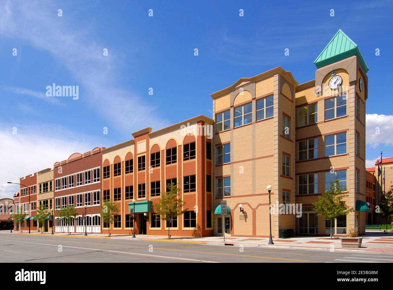 Downtown city at Cheyenne Wyoming WY Stock Photo - Alamy