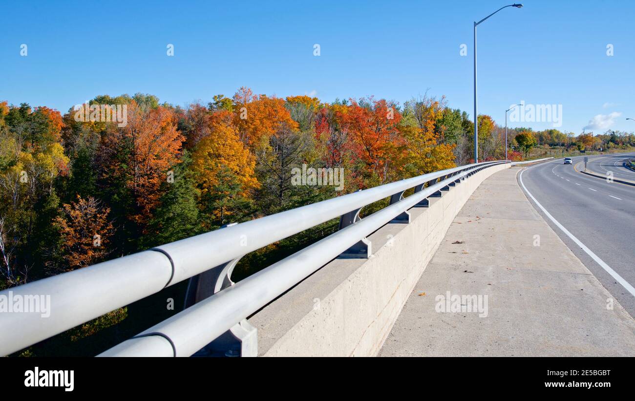 Point of view of highway in autumn Stock Photo - Alamy