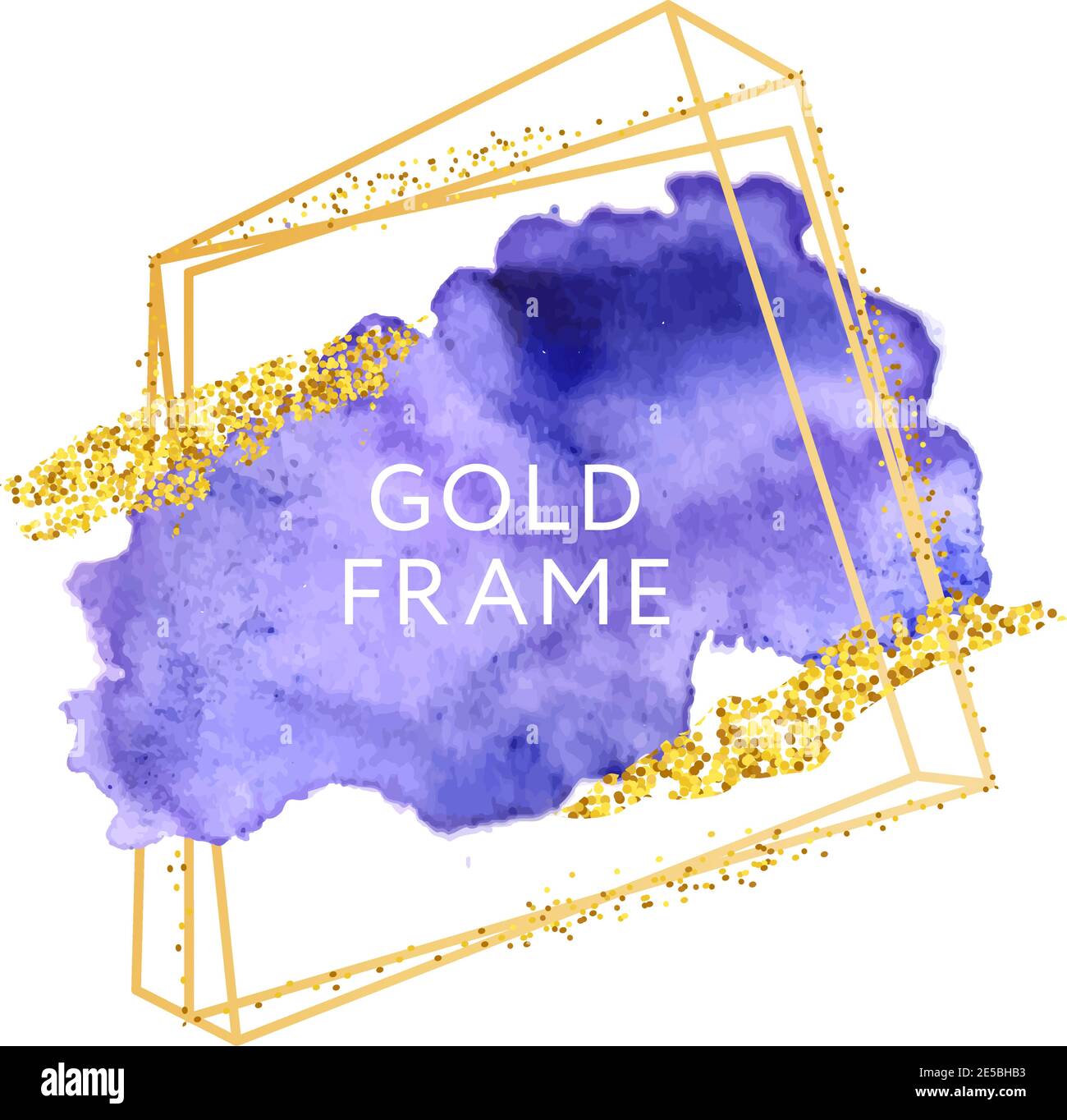 Violet watercolor hand drawn strokes paper grain texture isolated water ...