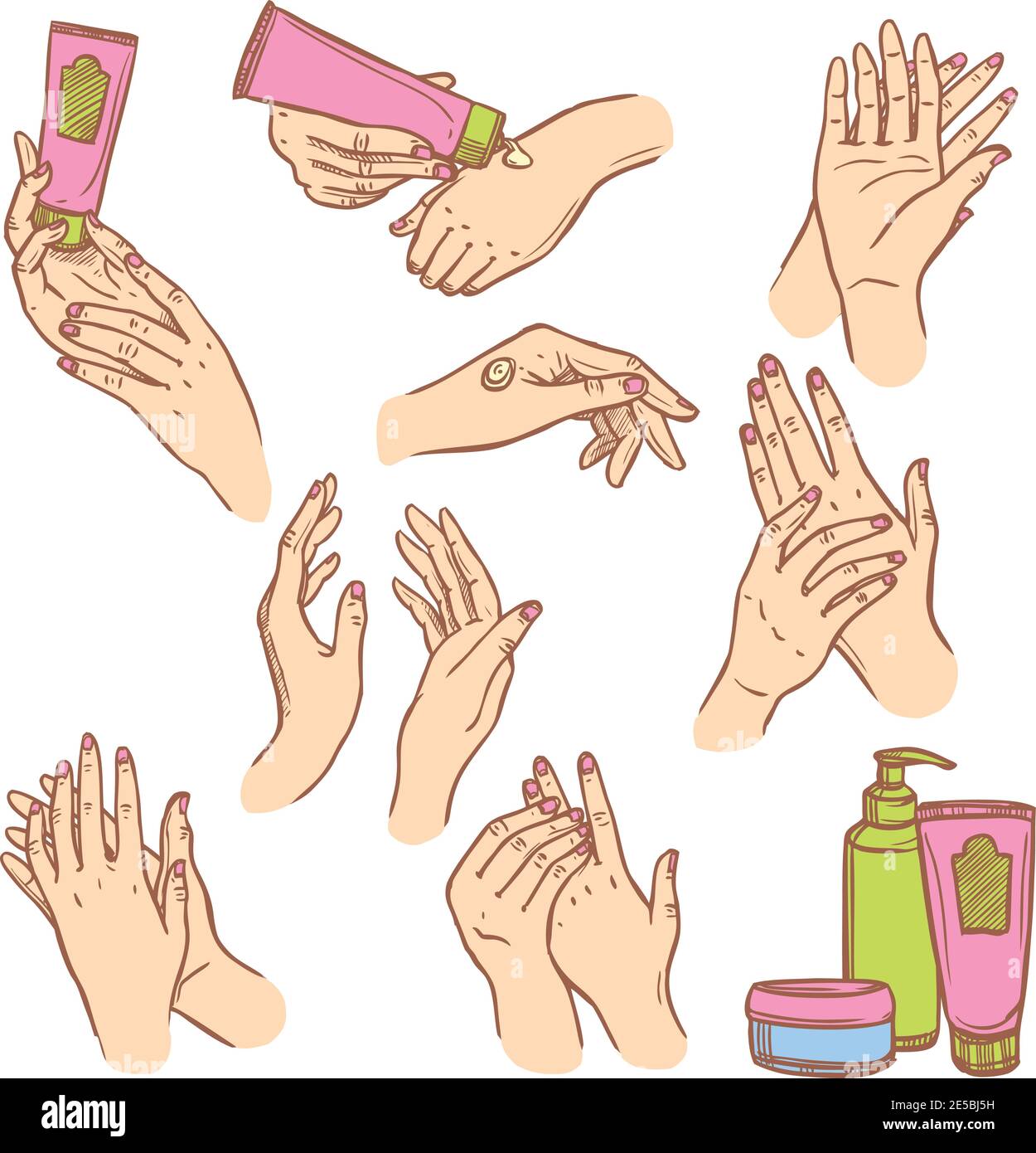 Procedure moisturizing Cut Out Stock Images & Pictures - Alamy