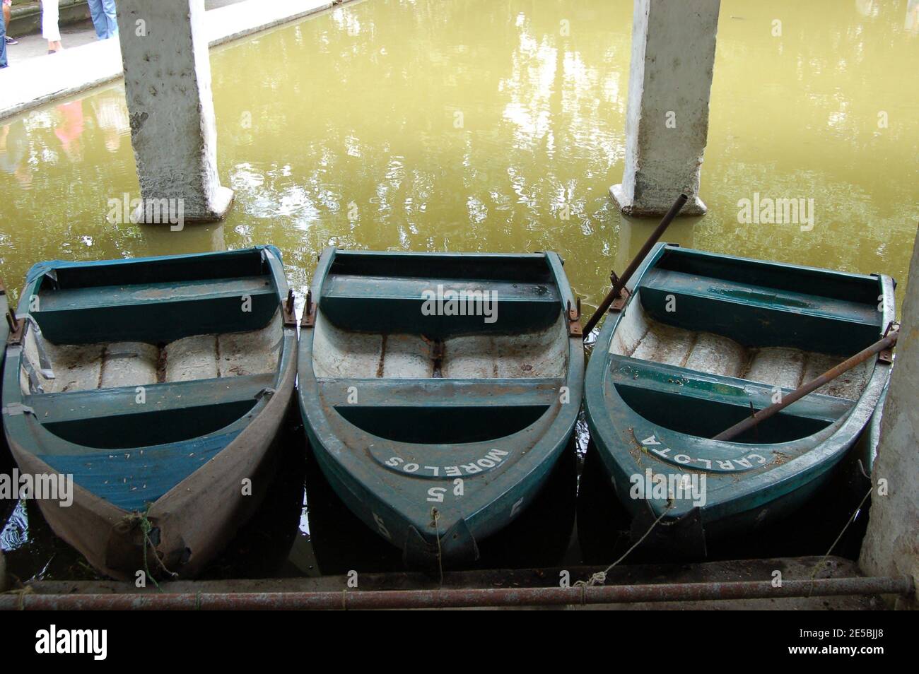 Row boats Jardin Borda, Cuernavaca Mexico Stock Photo - Alamy