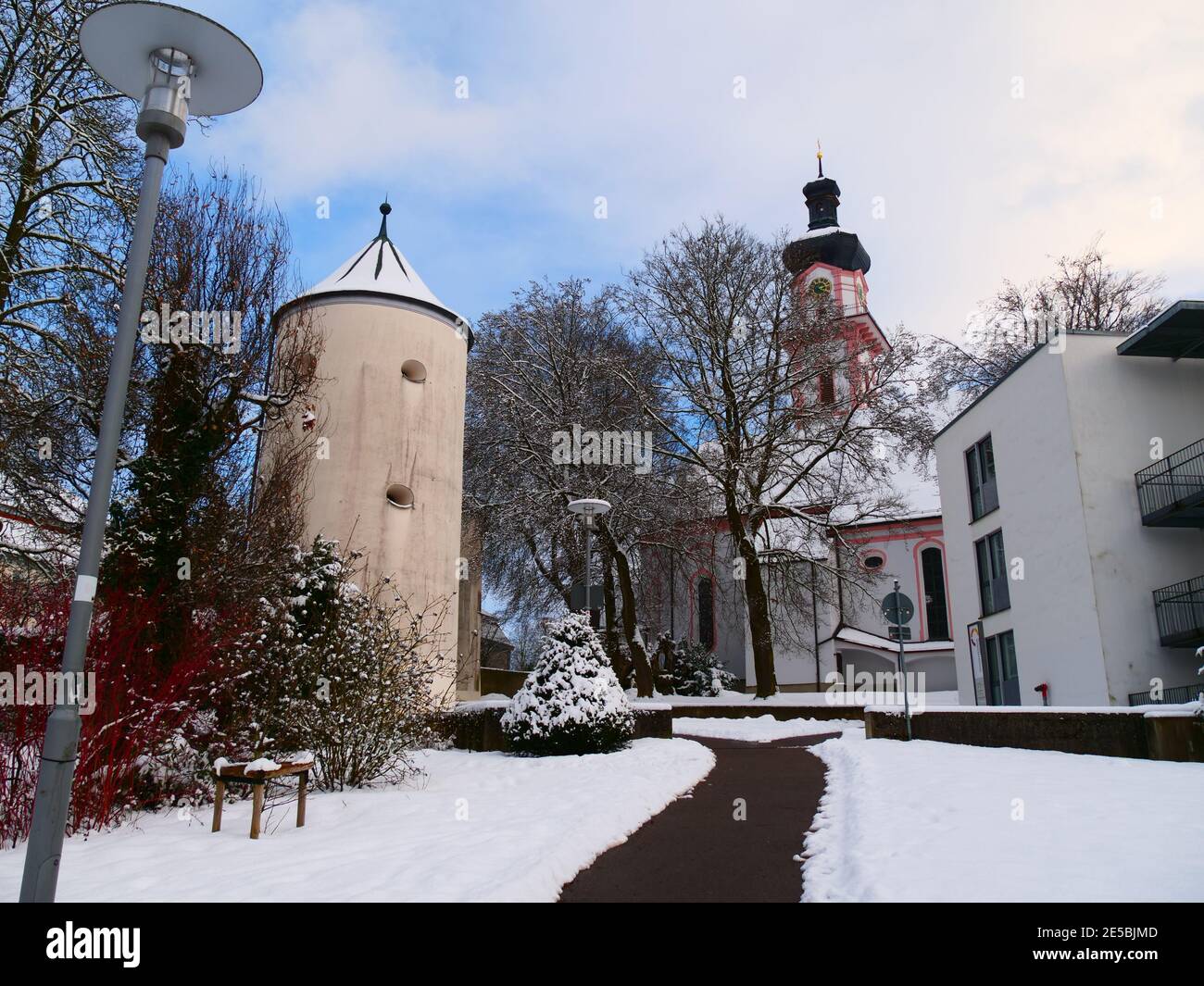 Laupheim, Germany: The winterly city Stock Photo - Alamy