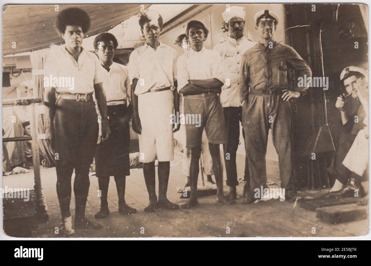 Crew of a british merchant navy vessel hi-res stock photography and ...