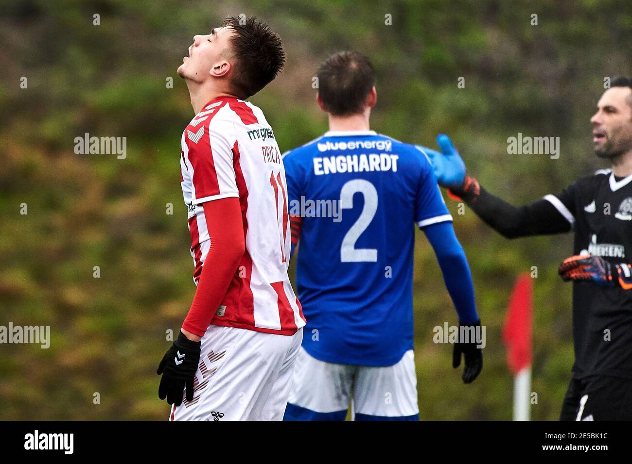 Gistrup, Denmark. 27th Jan, 2021. Tim Prica (11) of AAB seen during a ...