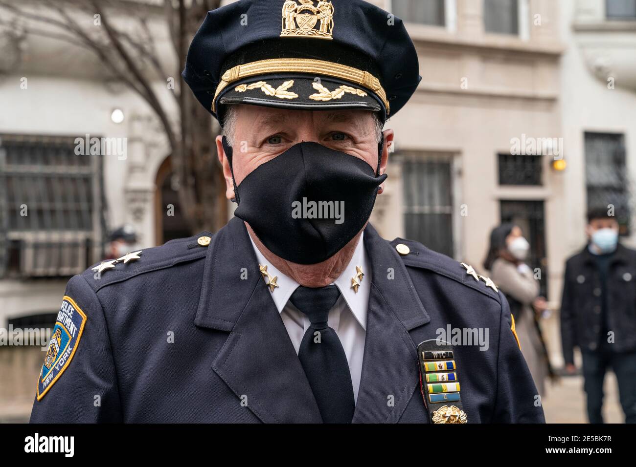 New York, NY - January 27, 2021: Assistant Chief Vincent Coogan attends ...
