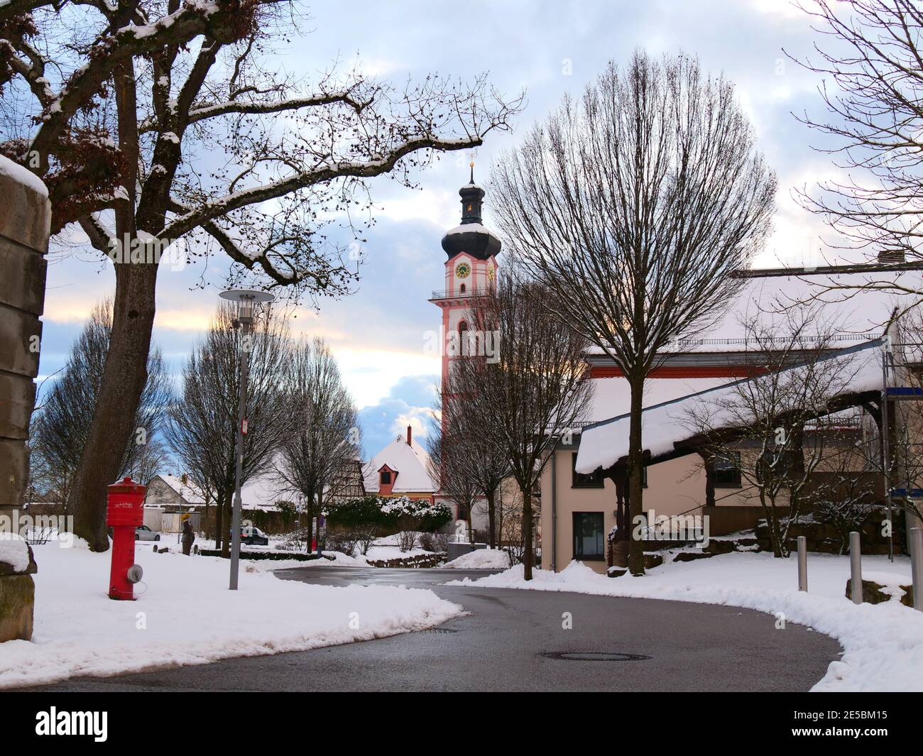 Laupheim, Germany: The winterly city Stock Photo - Alamy