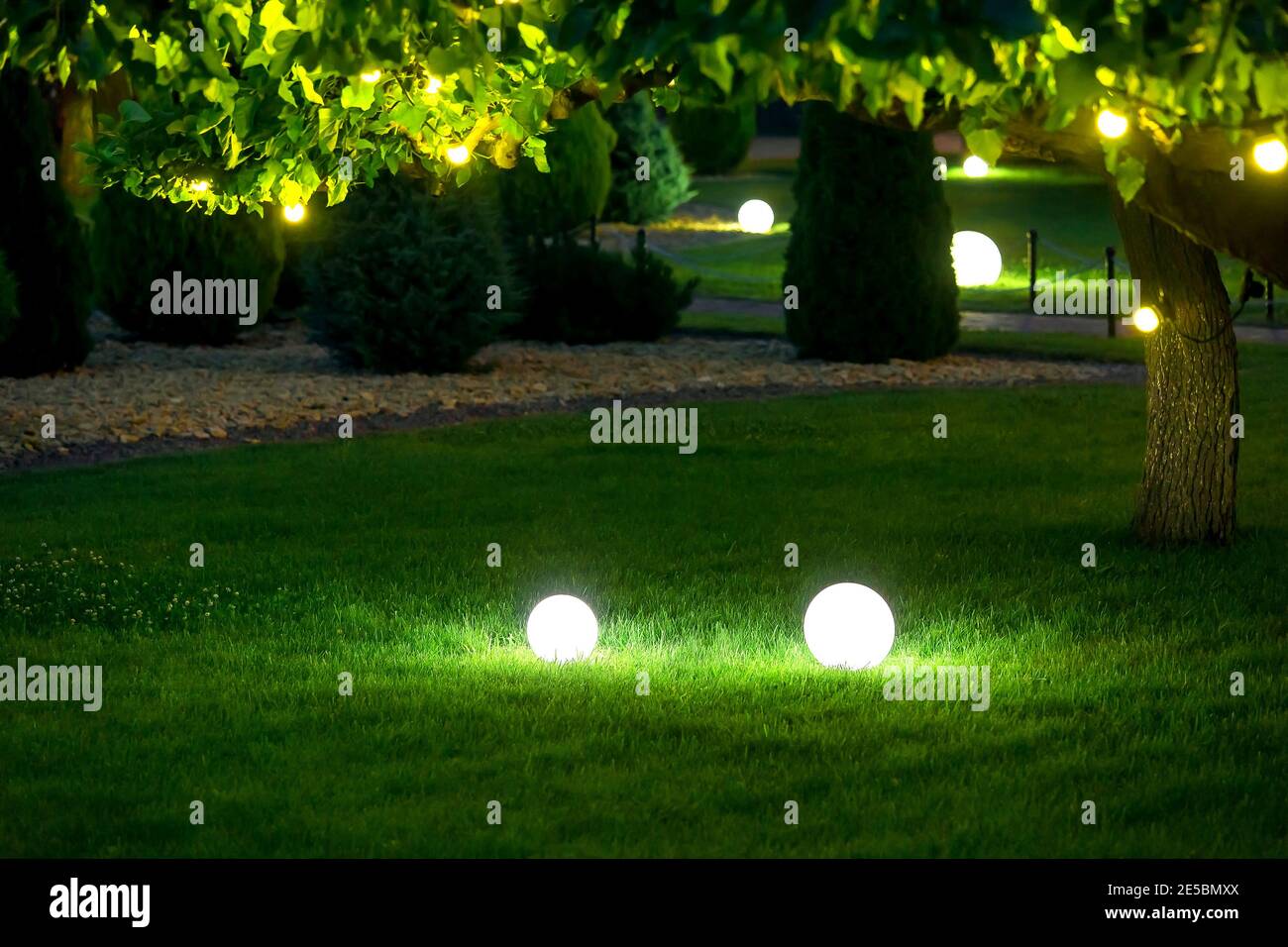 illumination garden light with electric ground lantern with ball ...