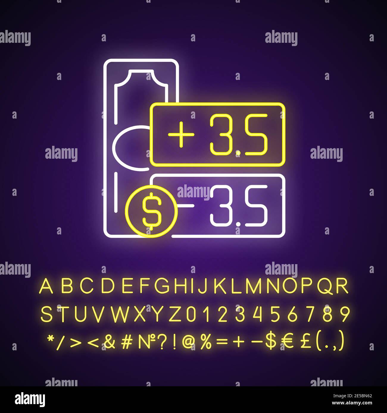 Point spread neon light icon Stock Vector Image & Art - Alamy