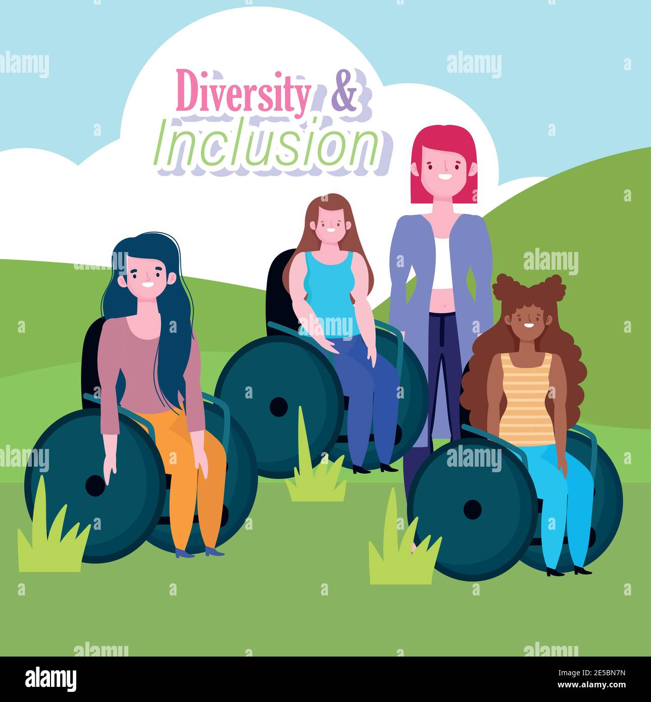 Group Wheelchair Clip Art