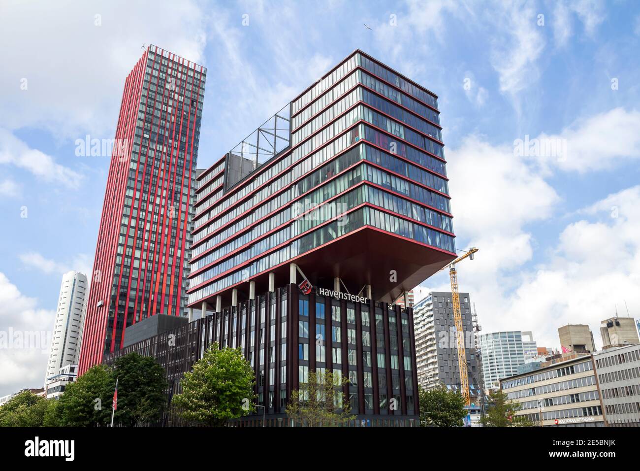 ROTTERDAM, NETHERLANDS : Havensteder building overlooking rotterdam ...