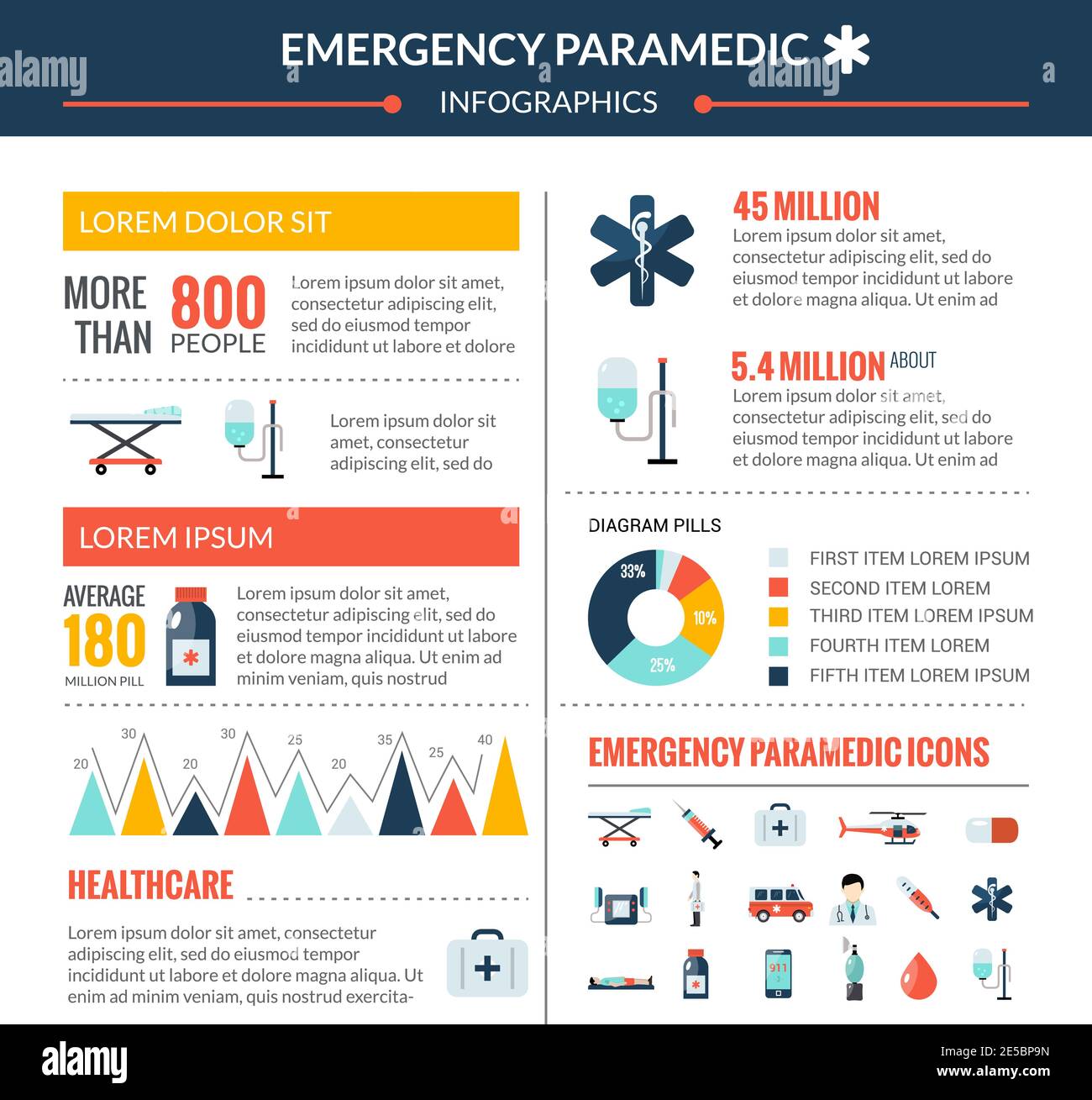 Emergency infographic elements hi-res stock photography and images - Alamy