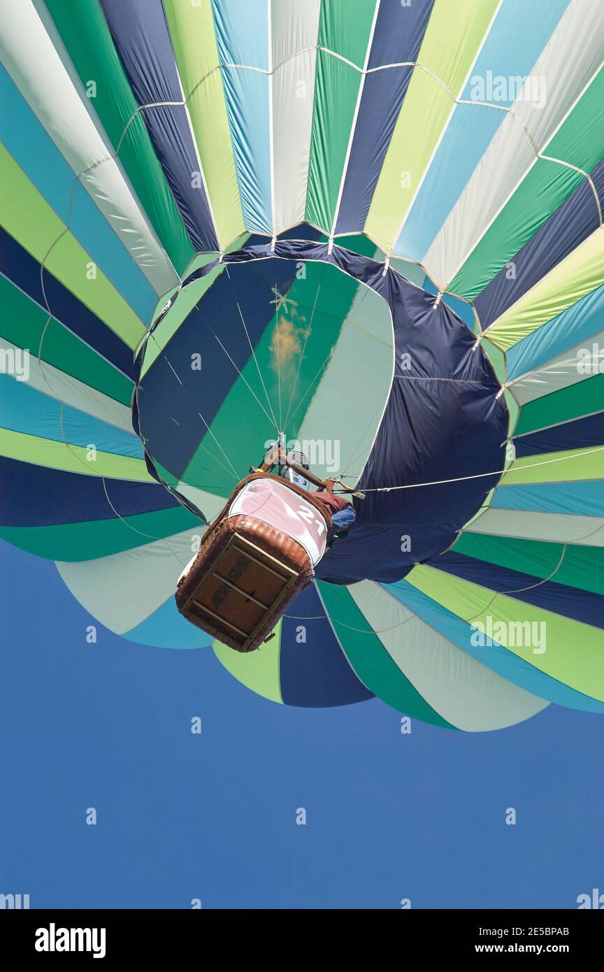 Hot Air Balloon Rising Stock Photo - Alamy