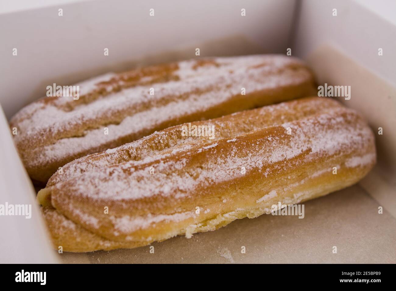 Eclairs france box hi-res stock photography and images - Alamy