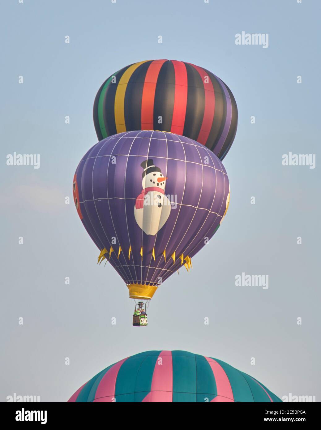 Hot Air Balloons in flight Stock Photo - Alamy