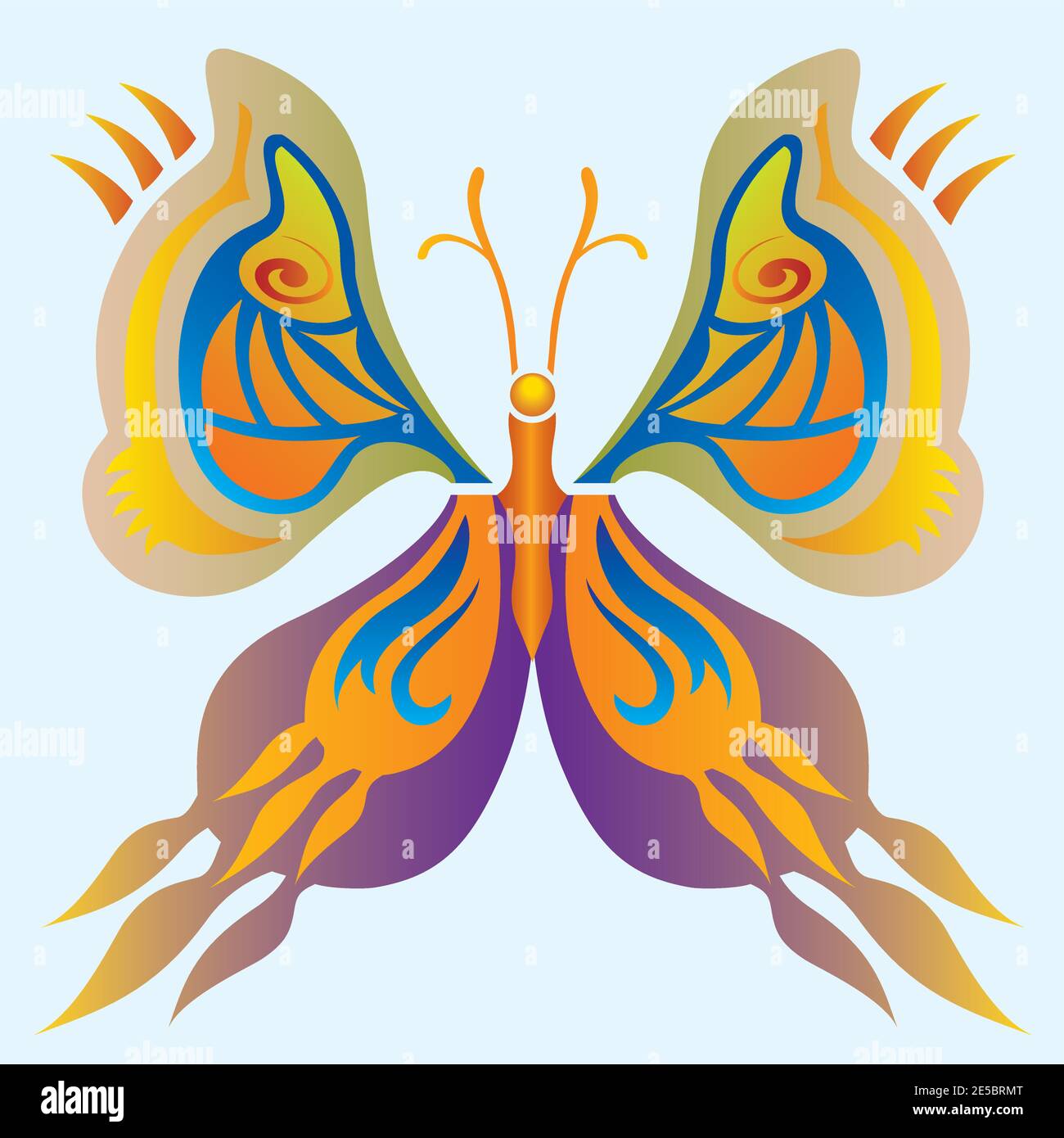 Illustration of Butterfly - Multiple Colors Stock Vector Image & Art ...