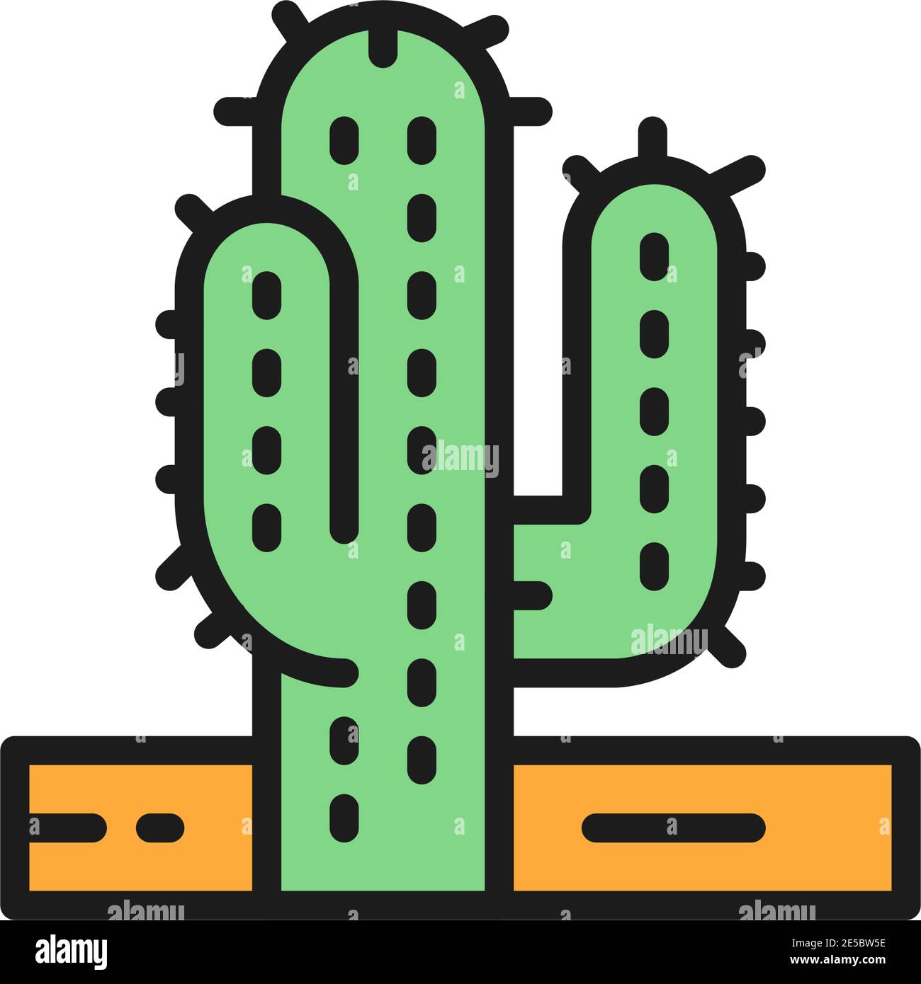 Cactus desert isolated icon hi-res stock photography and images - Alamy